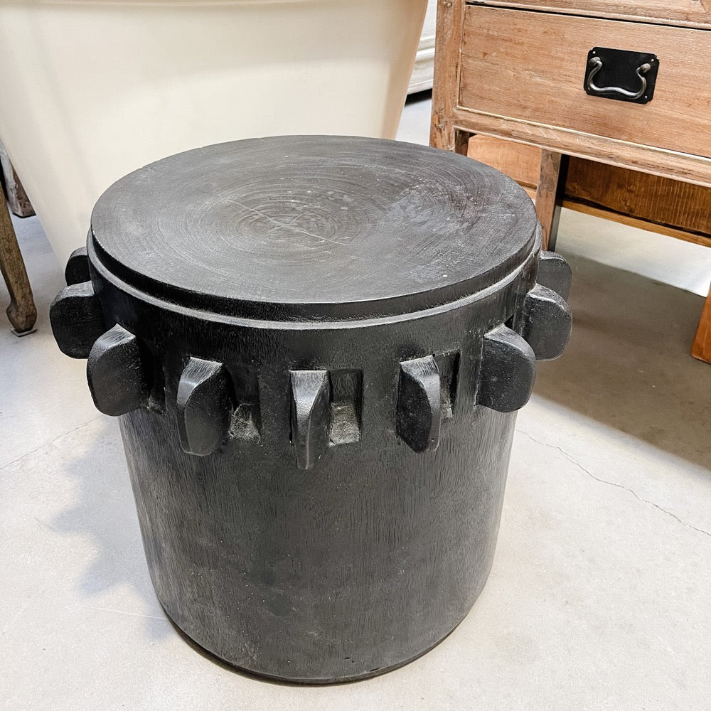 Suar Wood Sugar Grinder Stool – Brown & Co. Home